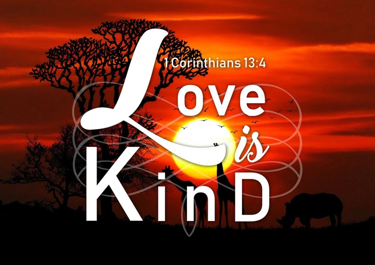 1 Corinthians 13:4 Canvas Wall Art Print – Christian Walls