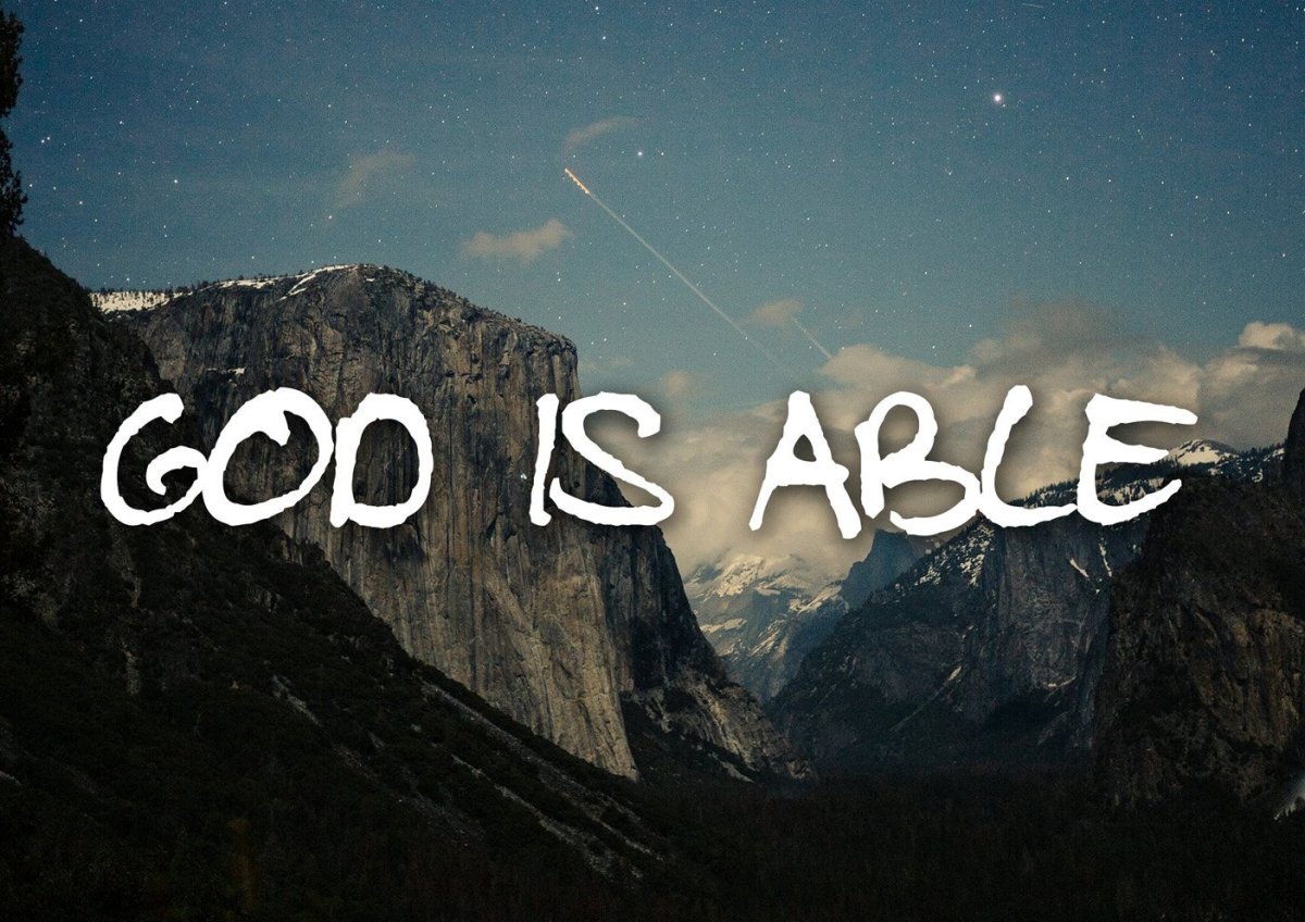 God is Able Wall Art Canvas Print – Christian Walls