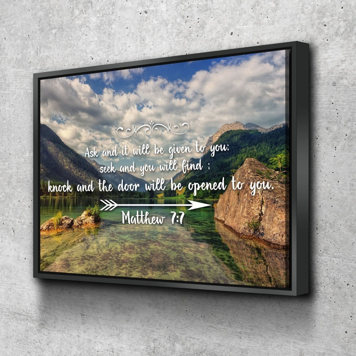 Matthew 7:7 Ask and it will be Given to you, Seek and you will Find Bi ...