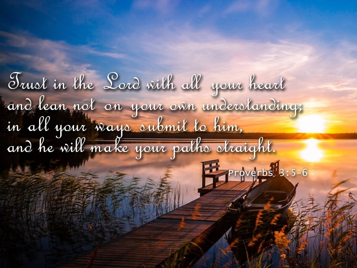 Proverbs 3:5-6 #15 NIV Trust in the Lord Bible Verse Canvas Wall Art ...