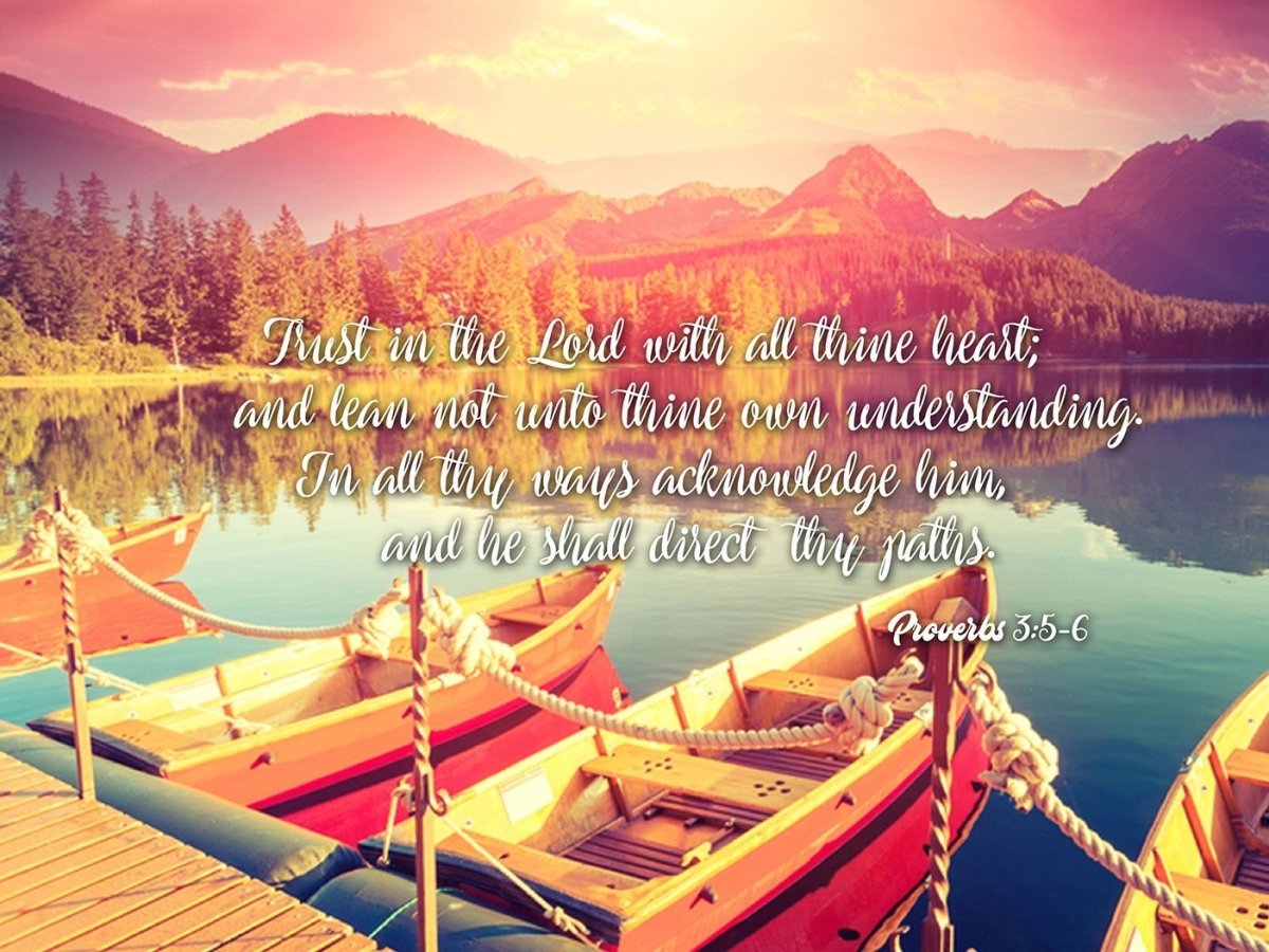 Proverbs 3:5-6 #5 KJV 'Trust in the Lord' Wall Art Canvas – Christian Walls