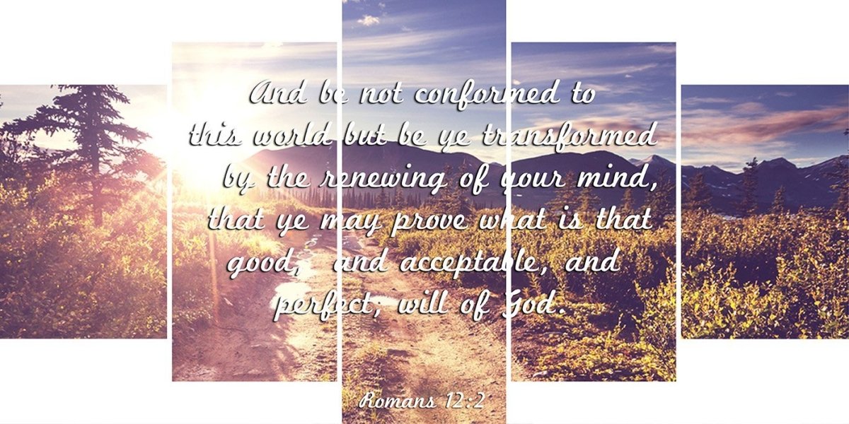 Romans 12:2 #1 KJV Do not conform to the World Bible Verse Wall Art Ca ...