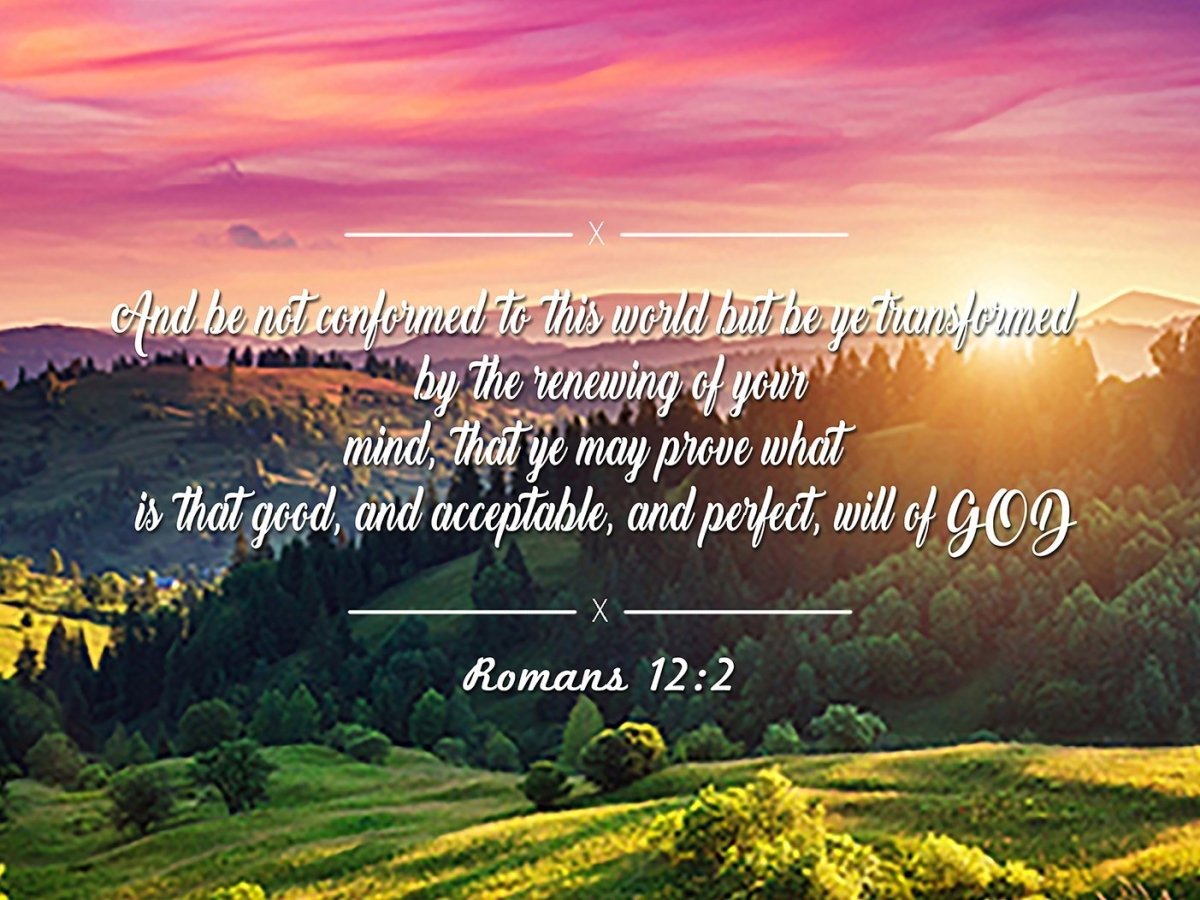 Romans 12:2 #3 KJV Do not conform to the World Bible Verse Wall Art Ca ...