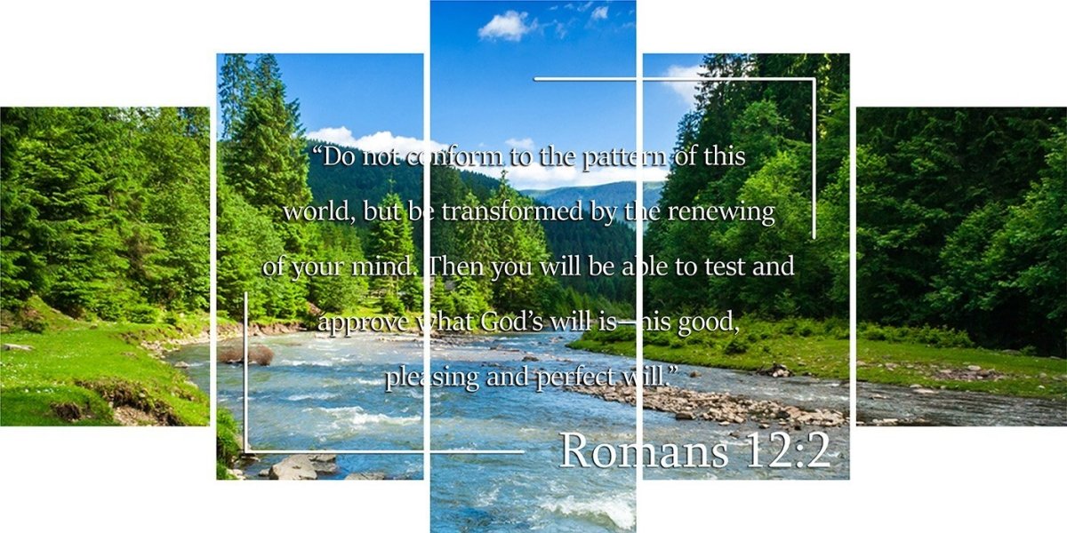 Romans 12:2 #5 NIV Do not conform to the pattern Bible Verse Wall Art ...