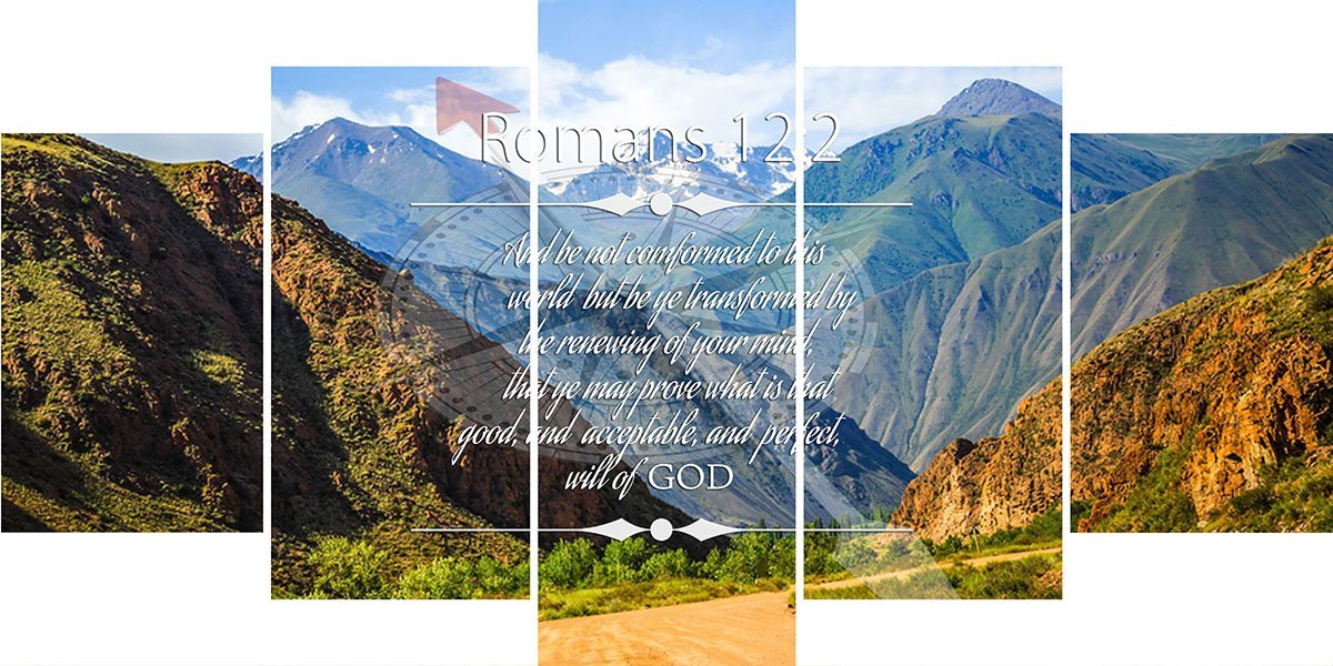 Romans 12:2 #9 NIV Do not conform to the pattern Bible Verse Wall Art ...