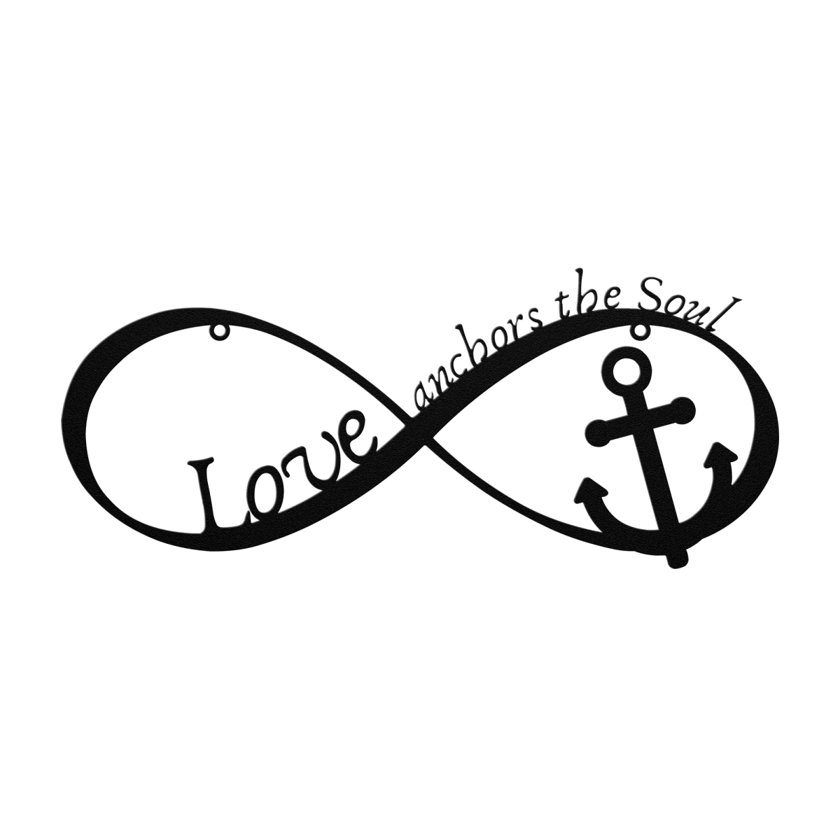 #159 - Love Anchors the Soul Metal Wall Art – Christian Walls