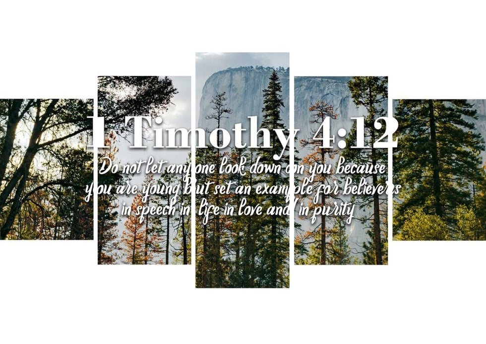 1 Timothy 4:12 Don’t let anyone look down on you because you are young ...
