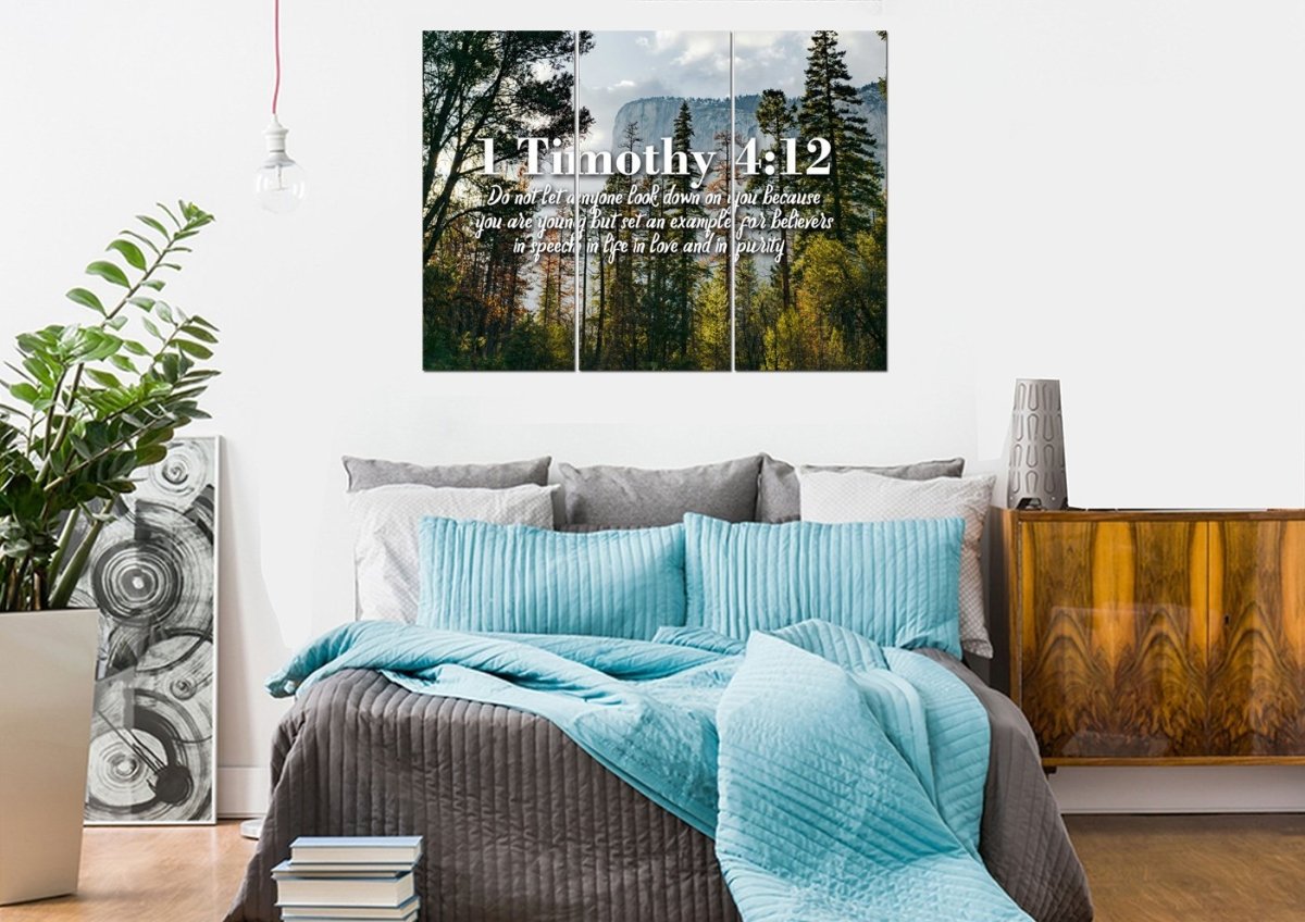 1 Timothy 4:12 Don’t let anyone look down on you because you are young ...