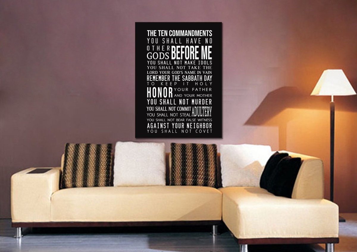 Buy 10 Commandments Wall Art & Decor | USA Made – Christian Walls