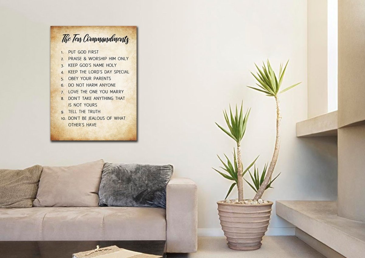 Buy 10 Commandments Wall Art & Decor | USA Made – Christian Walls