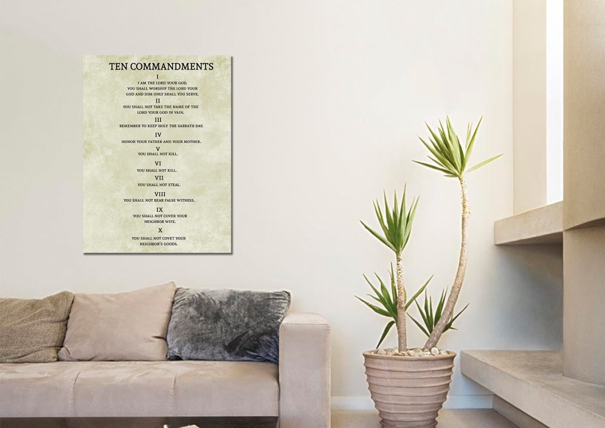 Buy 10 Commandments Wall Art & Decor | USA Made – Christian Walls