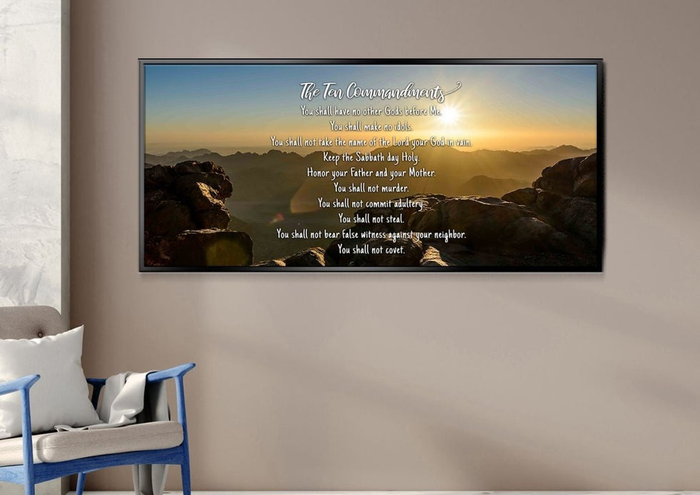 #10 Sunset Sunrise at Mount Sinai & 10 Commandments Wall Art ...