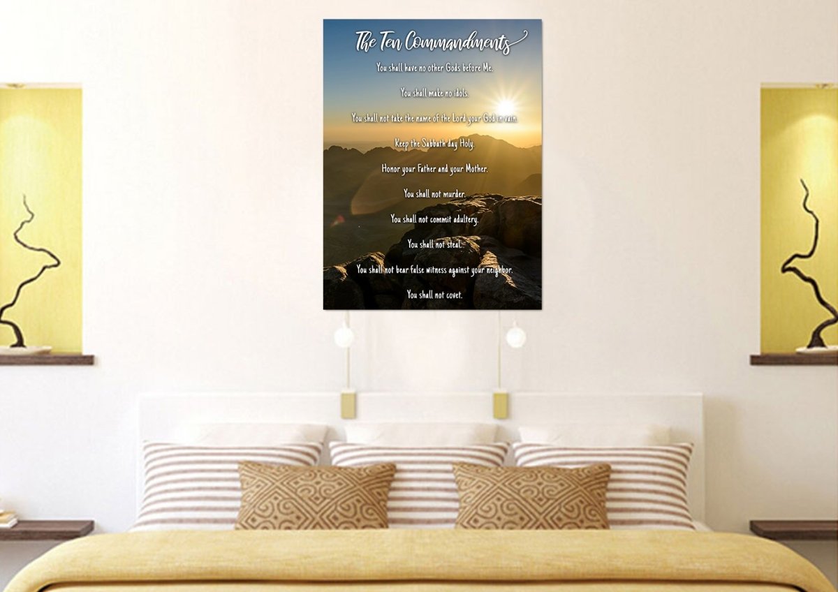 #10 Sunset Sunrise at Mount Sinai & 10 Commandments Wall Art ...