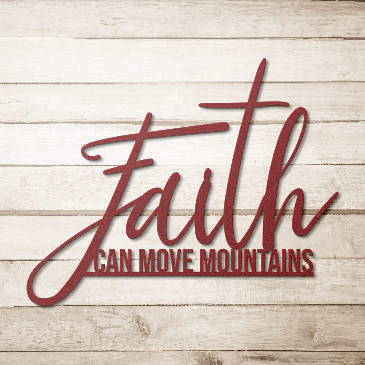#111 - Faith Metal Sign – Christian Walls