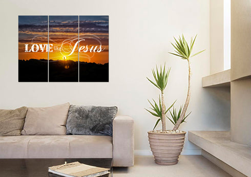 Lord Jesus, I Lay my Burdens Down at your Feet Wall Art Canvas Print – Christian Walls