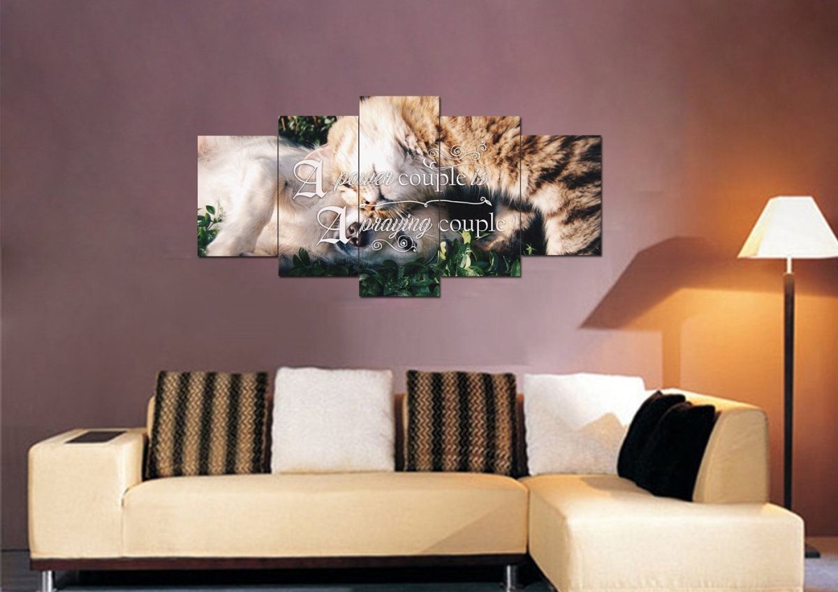 A Power Couple is a Praying Couple Canvas Wall Art Print – Christian Walls