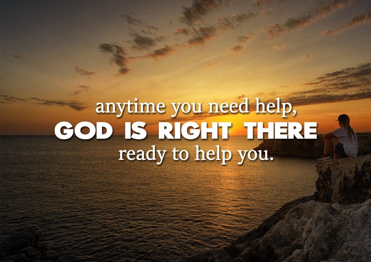 Anytime you need help, God is right there Wall Art Canvas Print ...