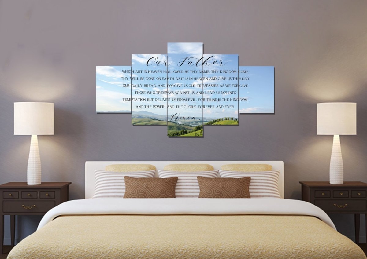 Calm Plains #10 & The Lords Prayer Wall Art – Christian Walls