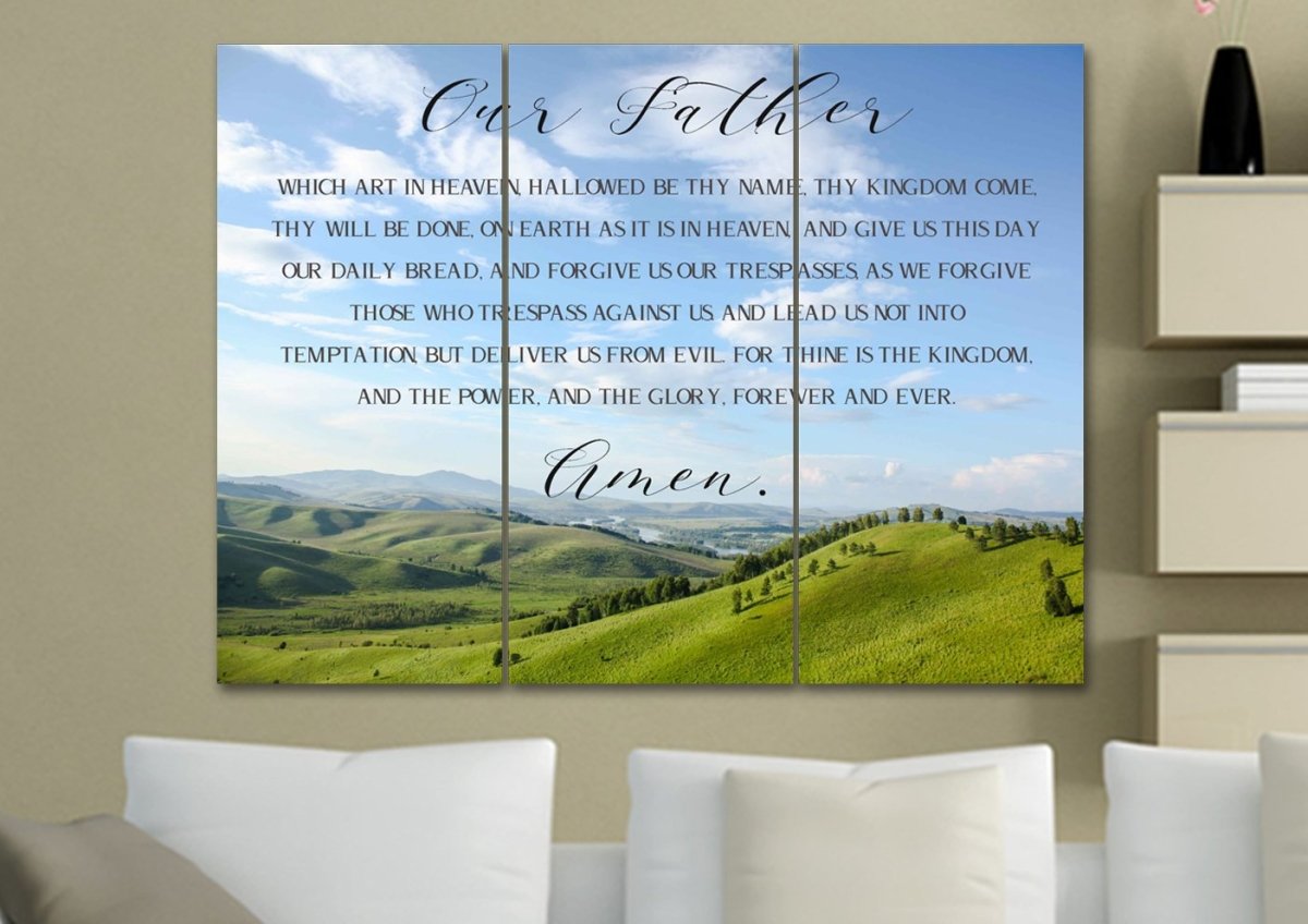 Calm Plains #10 & The Lords Prayer Wall Art – Christian Walls