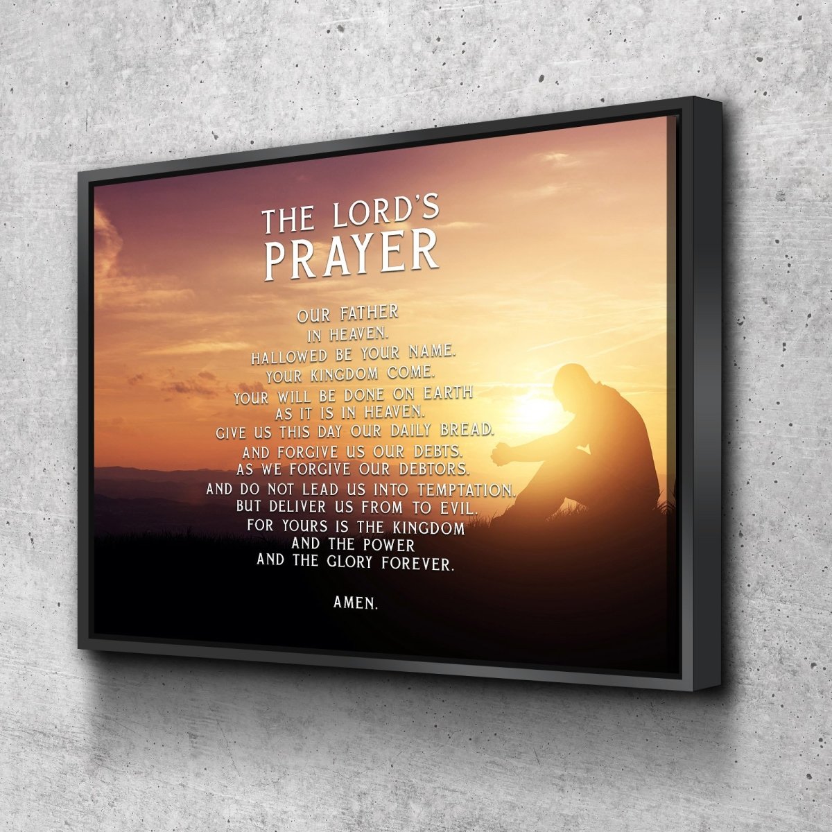 Deep Prayer #7 & The Lords Prayer Wall Art – Christian Walls