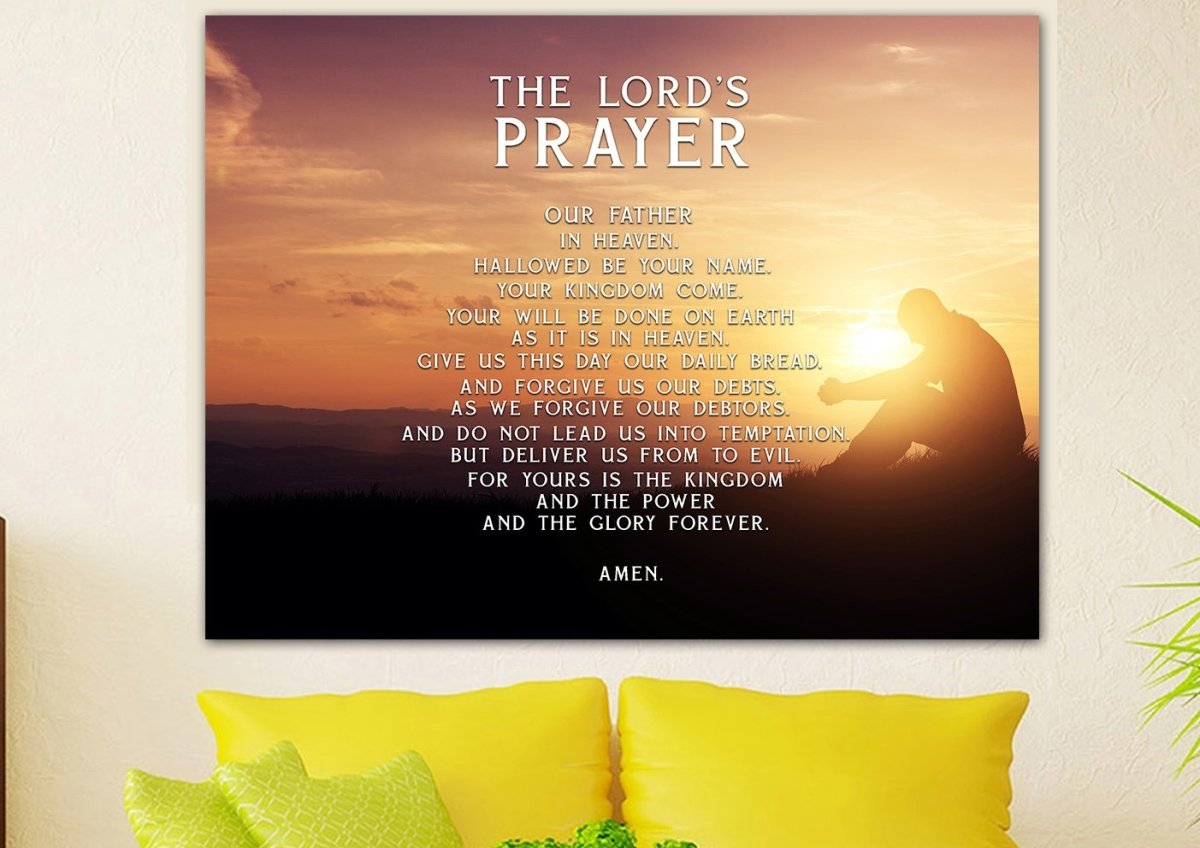 Deep Prayer #7 & The Lords Prayer Wall Art – Christian Walls