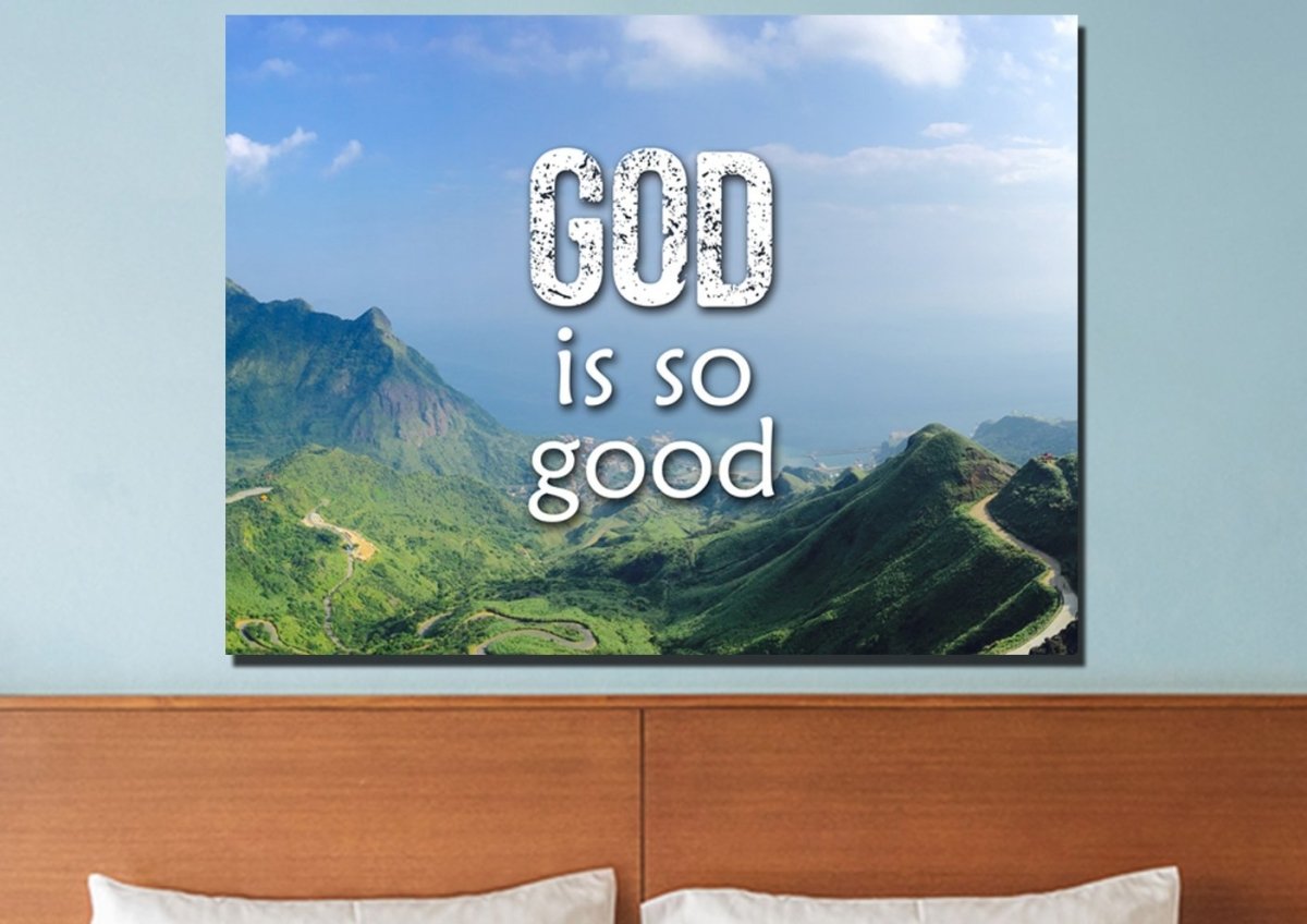 God is Good Wall Art Canvas Print – Christian Walls
