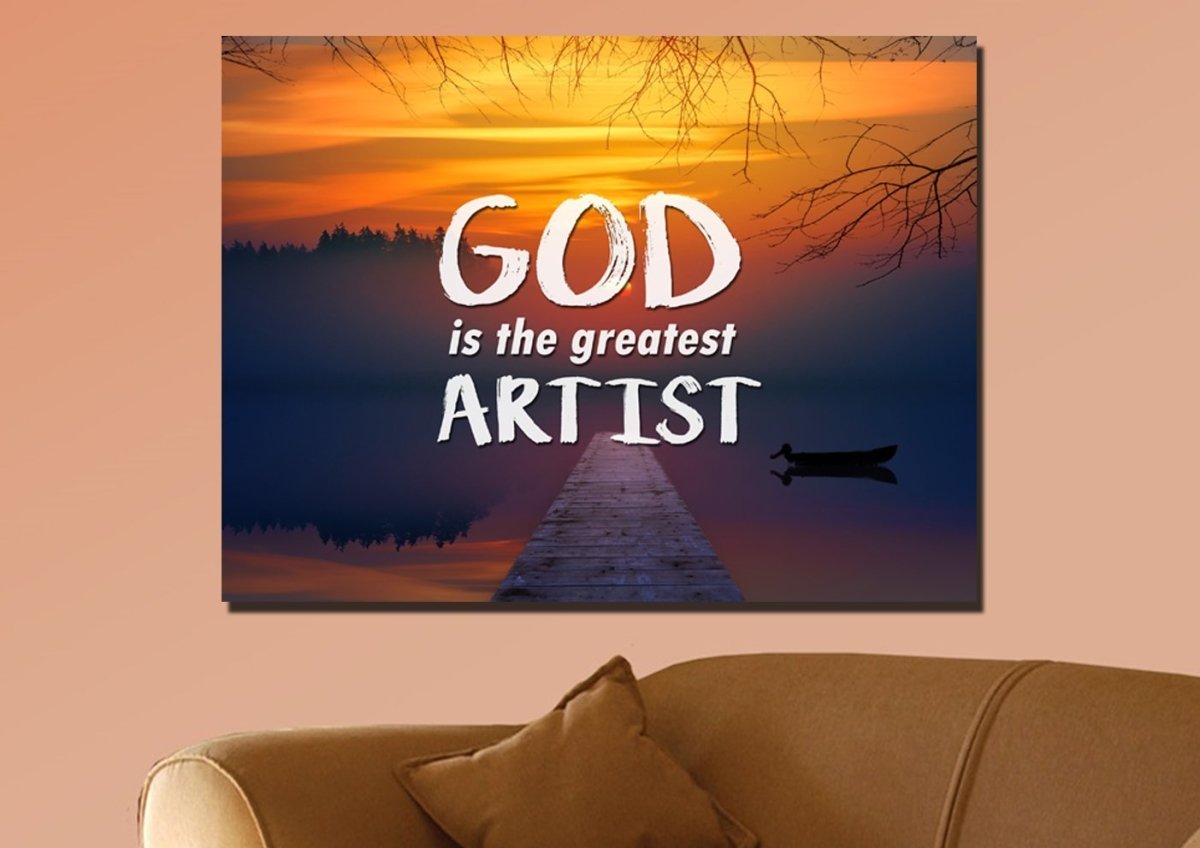 God is the Greatest Artist Wall Art Canvas Print – Christian Walls