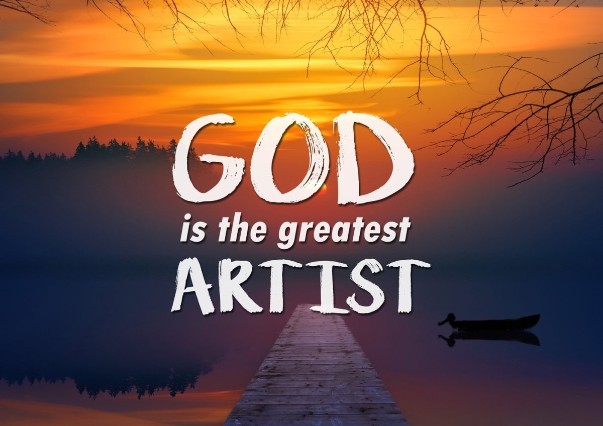 God is the Greatest Artist Wall Art Canvas Print – Christian Walls