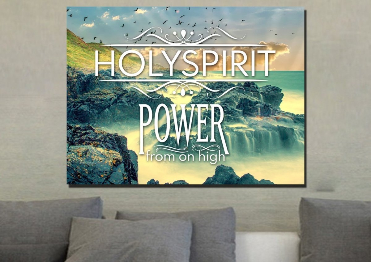 Holy Spirit Power from on High Wall Art Canvas Print – Christian Walls