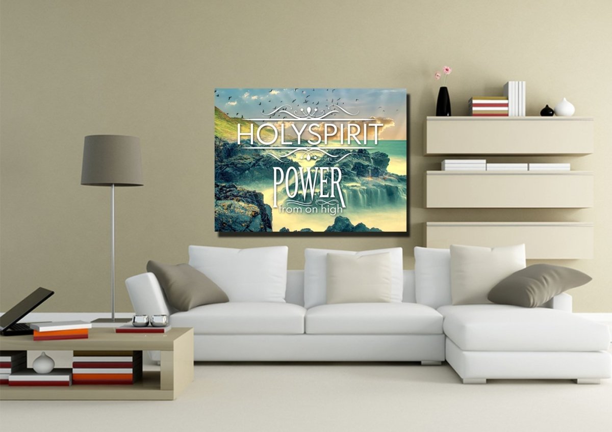 Holy Spirit Power from on High Wall Art Canvas Print – Christian Walls
