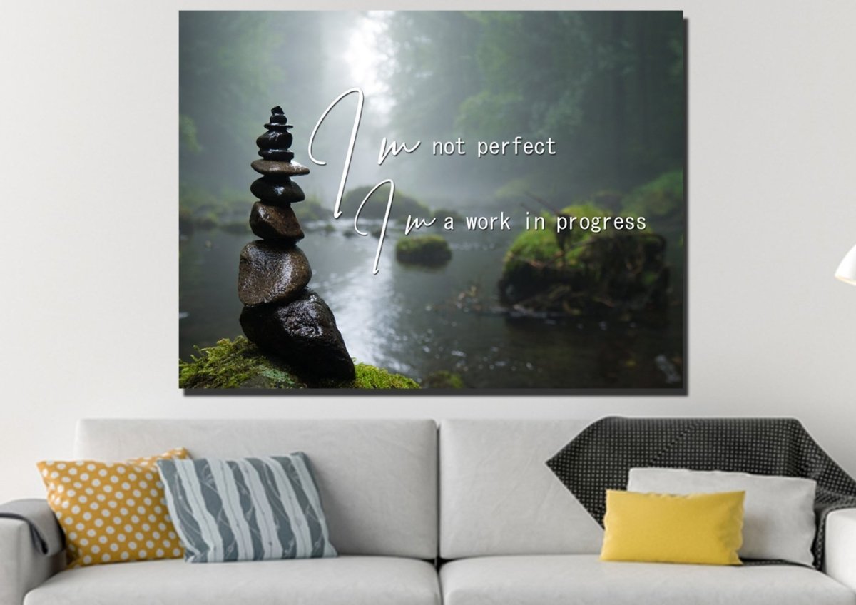 I'm not Perfect Im a Work in Progress Wall Art Canvas Print – Christian ...