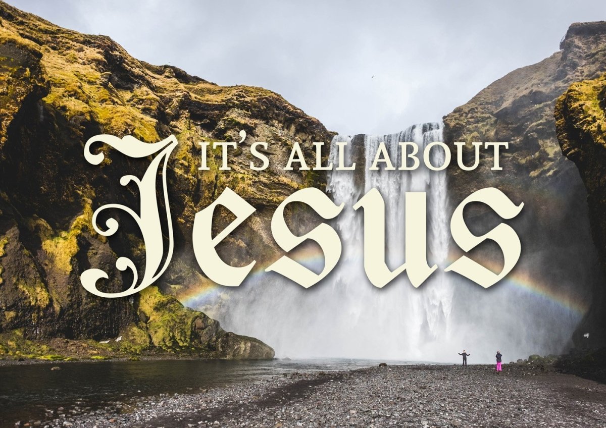 It's all about Jesus Wall Art Canvas Print – Christian Walls