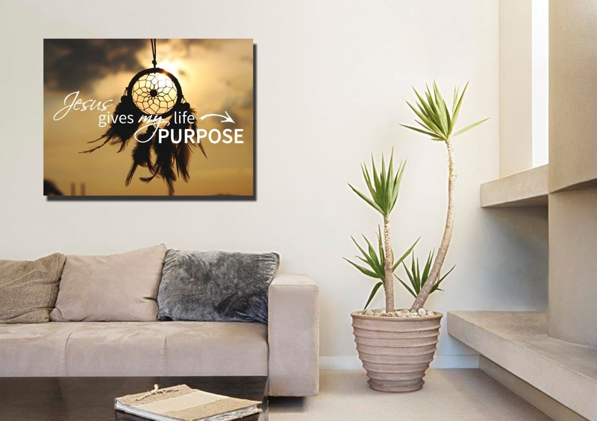 Jesus Give my Life Purpose Wall Art Canvas Print – Christian Walls