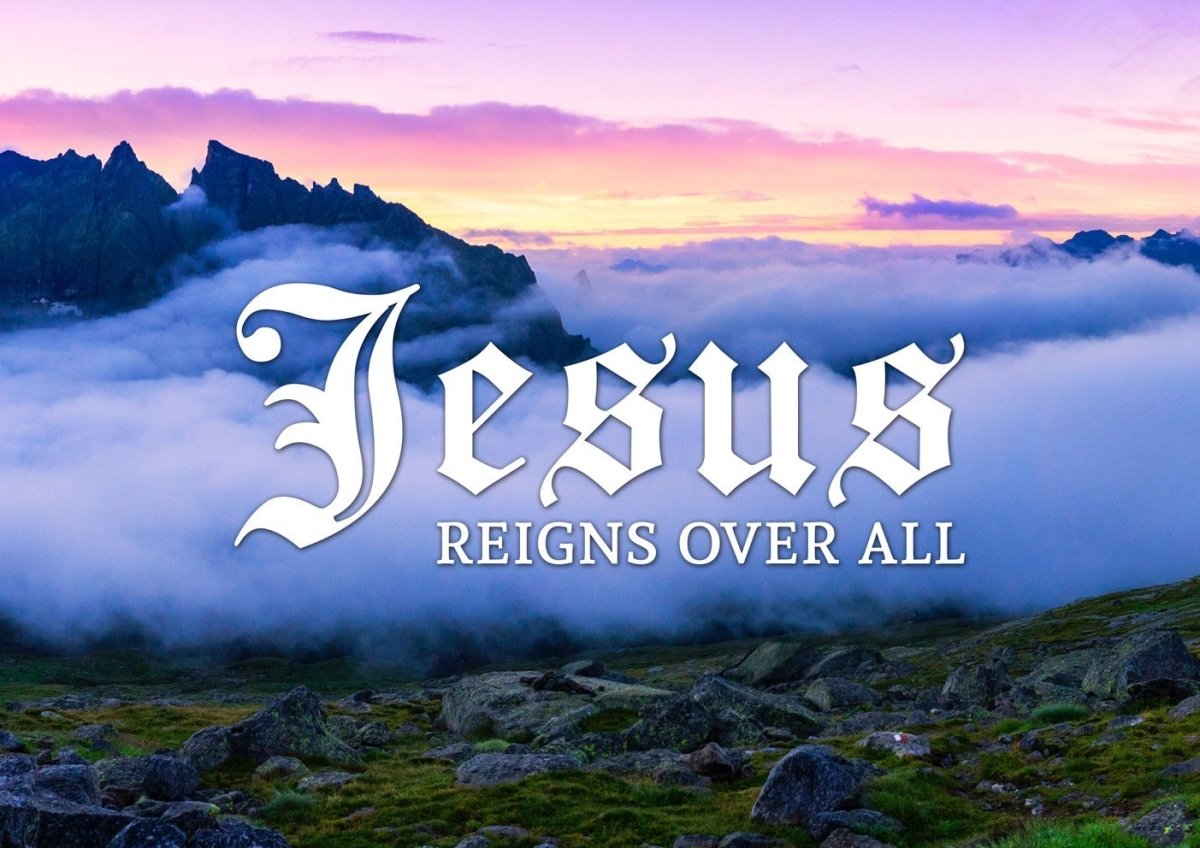 Jesus reigns over all Wall Art Canvas Print – Christian Walls