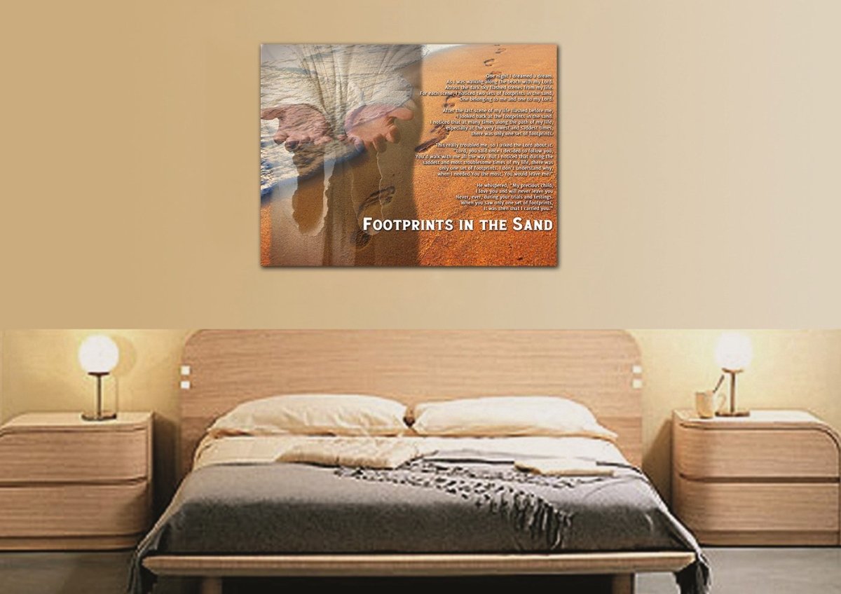 Jesus's hands #2 Footprints in the Sand Wall Art & Decor – Christian Walls