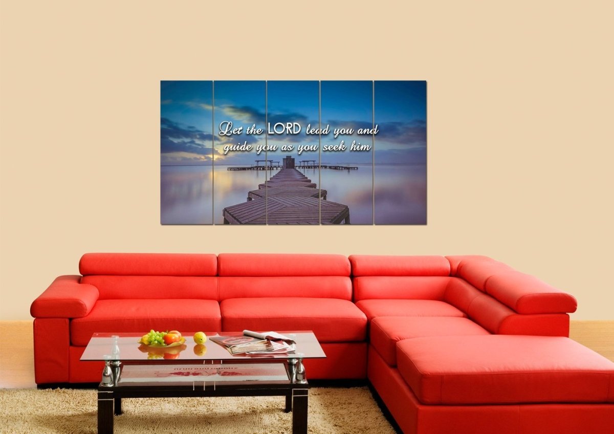 Let the Lord Lead You Canvas Wall Art Print – Christian Walls