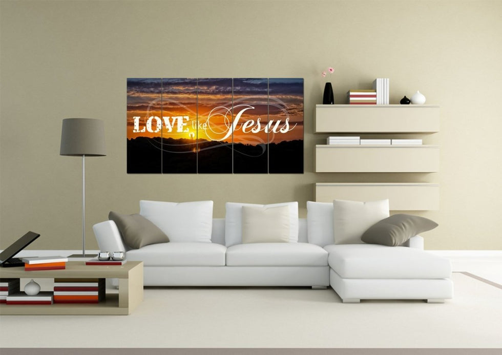 Lord Jesus, I Lay my Burdens Down at your Feet Wall Art Canvas Print – Christian Walls