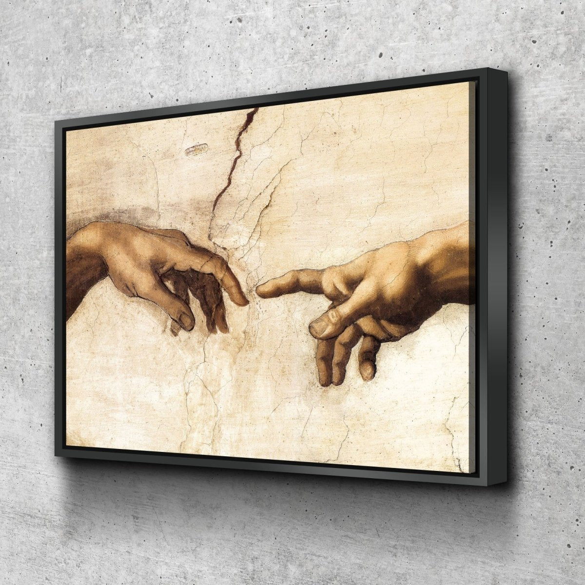 Michelangelo's Creation of Adam Canvas Wall Art – Christian Walls