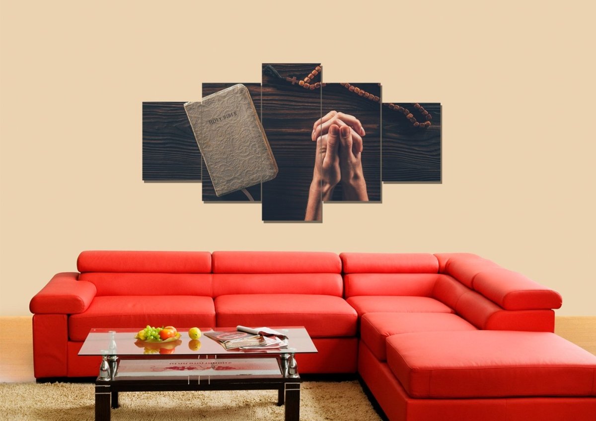 Praying Hands in Prayer Wall Art #29 Canvas – Christian Walls