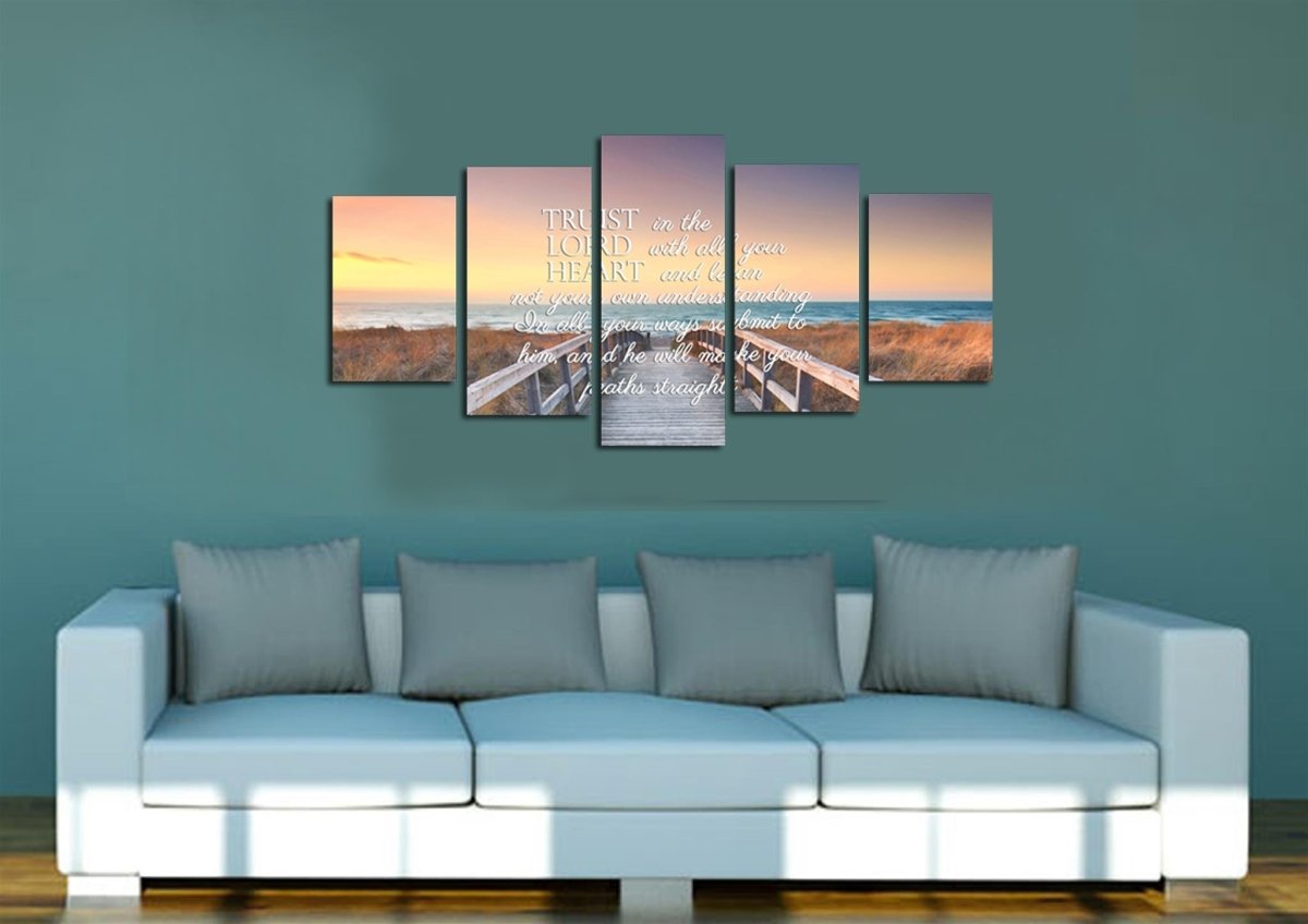 Proverbs 3:5-6 #57 NIV In all your ways submit to him Bible Verse Wall ...