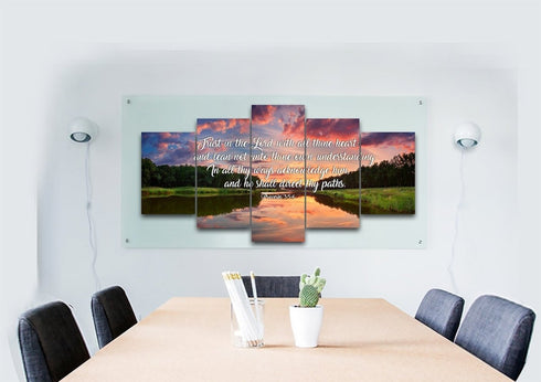 Proverbs 3:5-6 #6 KJV 'Trust in the Lord' Christian Scripture Wall Art ...