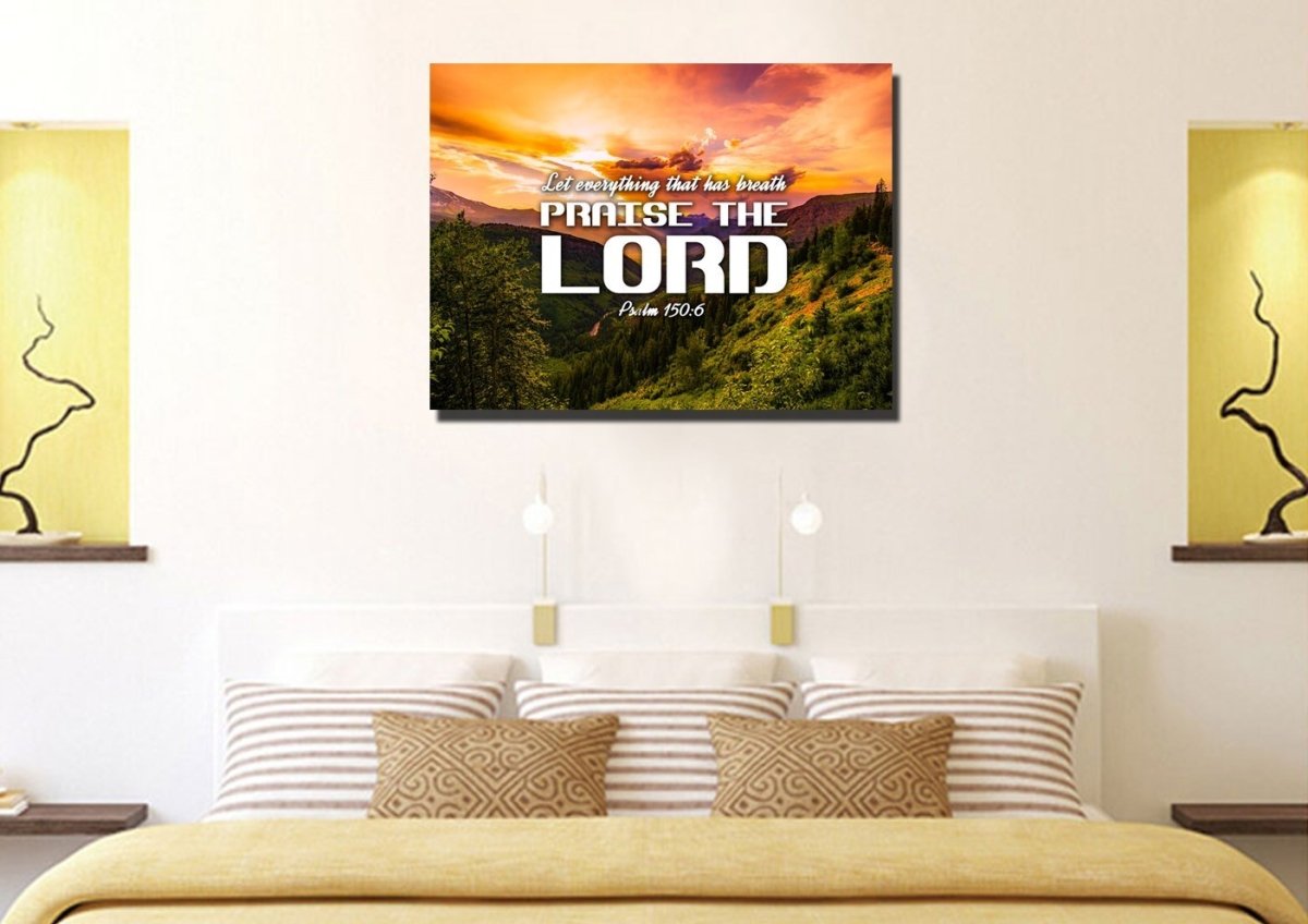 Psalm 150:6 Canvas Wall Art Print – Christian Walls