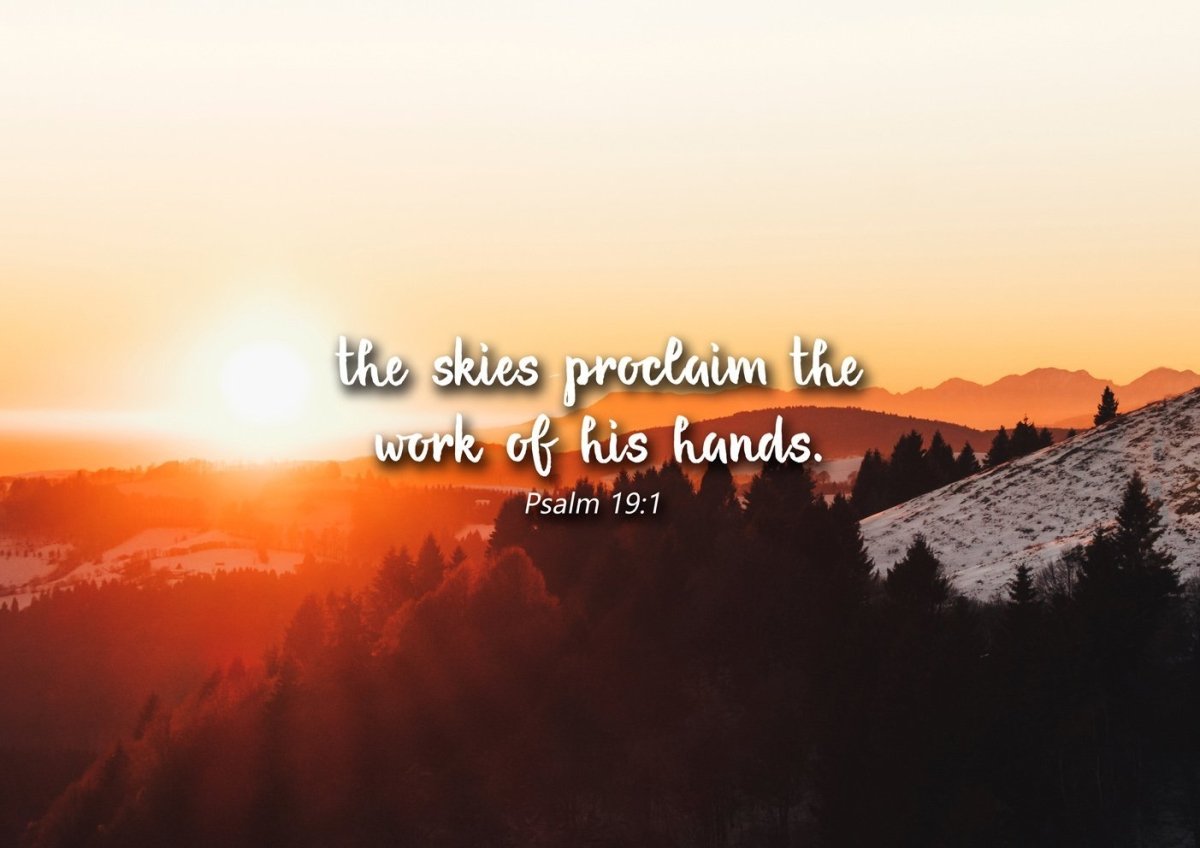 Psalm 19:1 Canvas Wall Art Print – Christian Walls
