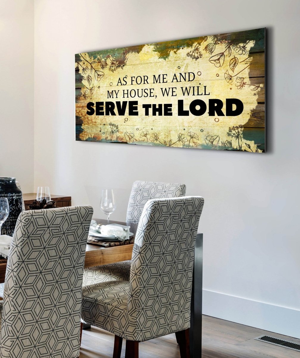 Serve the Lord - Christian Signs for Home – Christian Walls