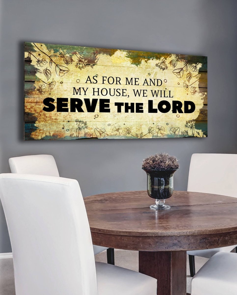 Serve the Lord - Christian Signs for Home – Christian Walls