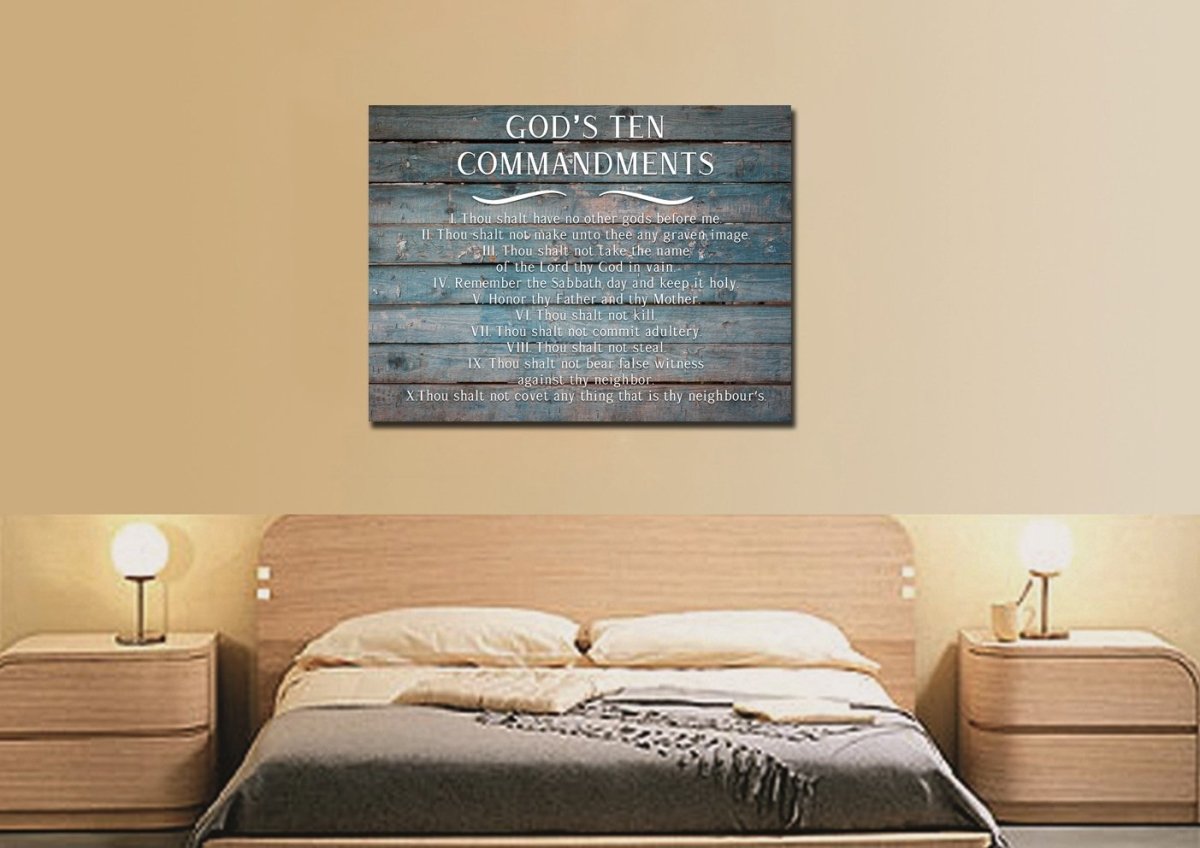 Buy 10 Commandments Wall Art & Decor | USA Made – Christian Walls