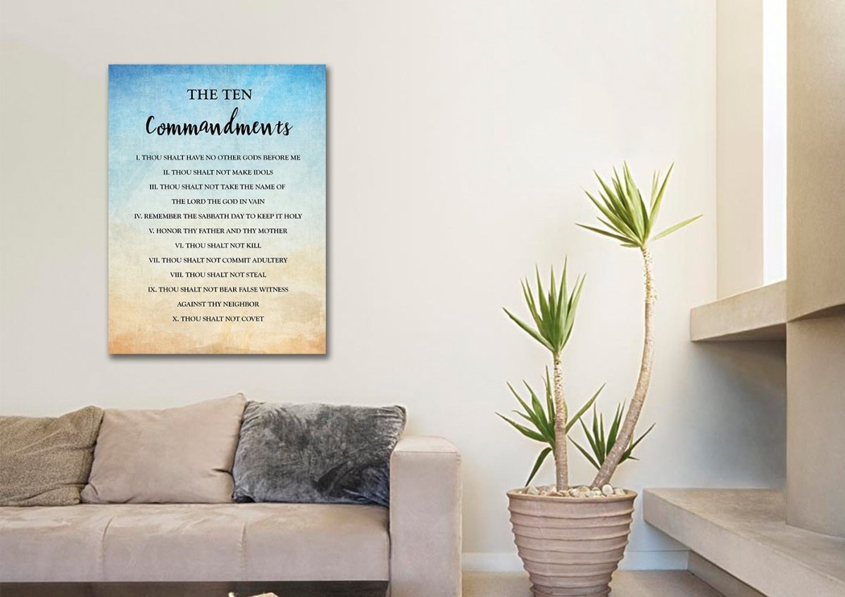 Buy 10 Commandments Wall Art & Decor | USA Made – Christian Walls